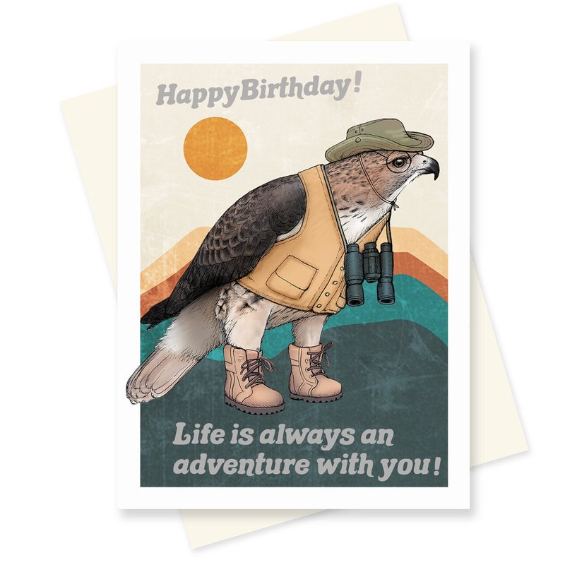 Bird Birthday Card - Etsy