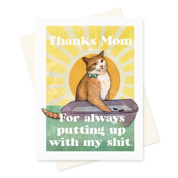 Kitty Cat Card - Etsy