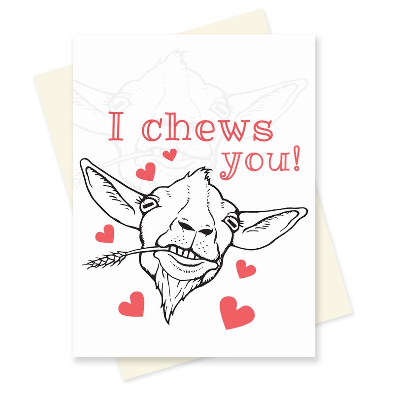 Goat Valentine - Etsy