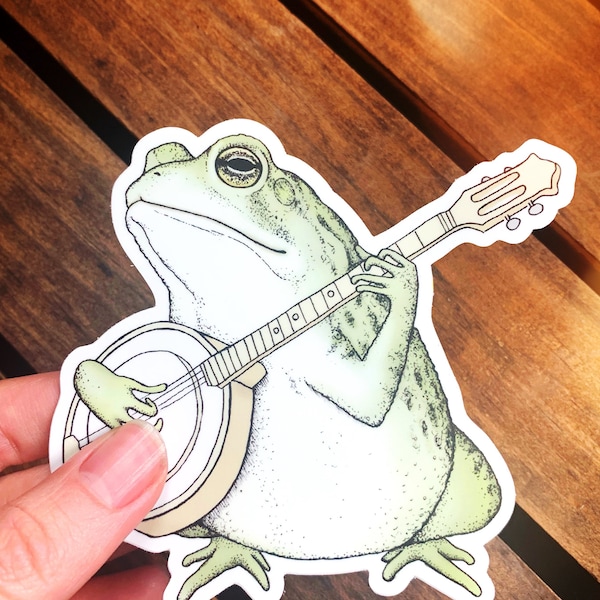 Frog and Toad Bumper Sticker - Etsy