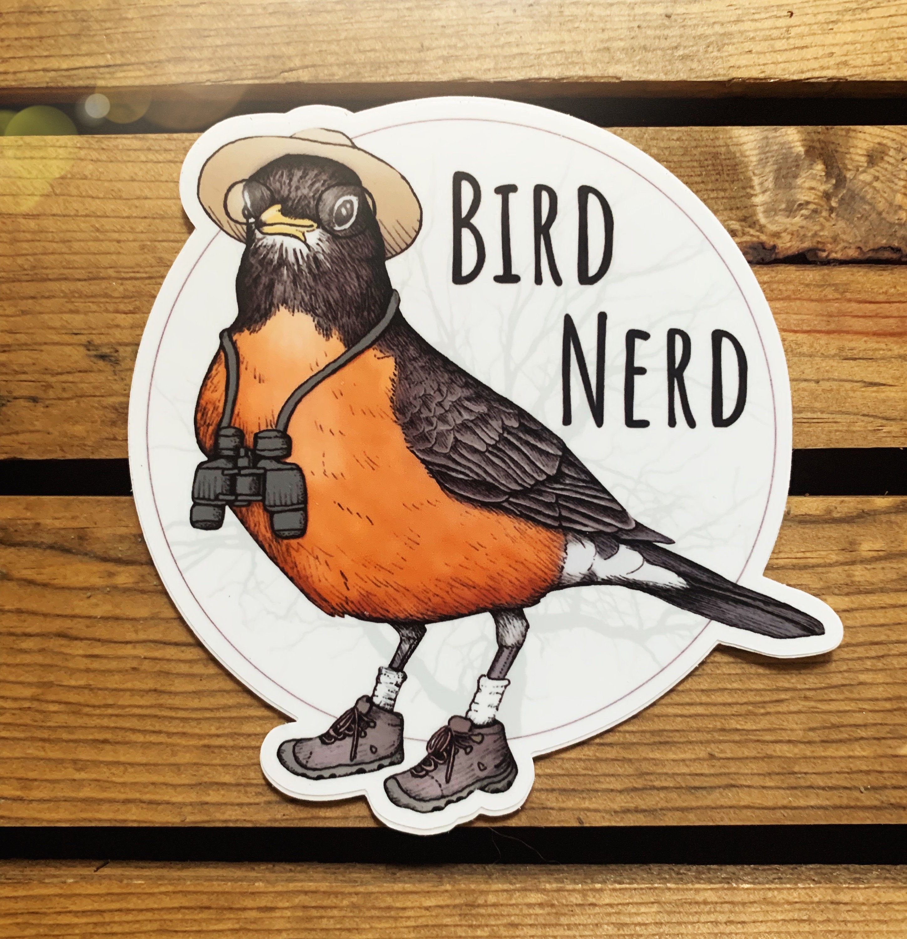 Bird Nerd Vinyl Sticker. Birding Bumper Sticker. Bird Lover - Etsy Canada