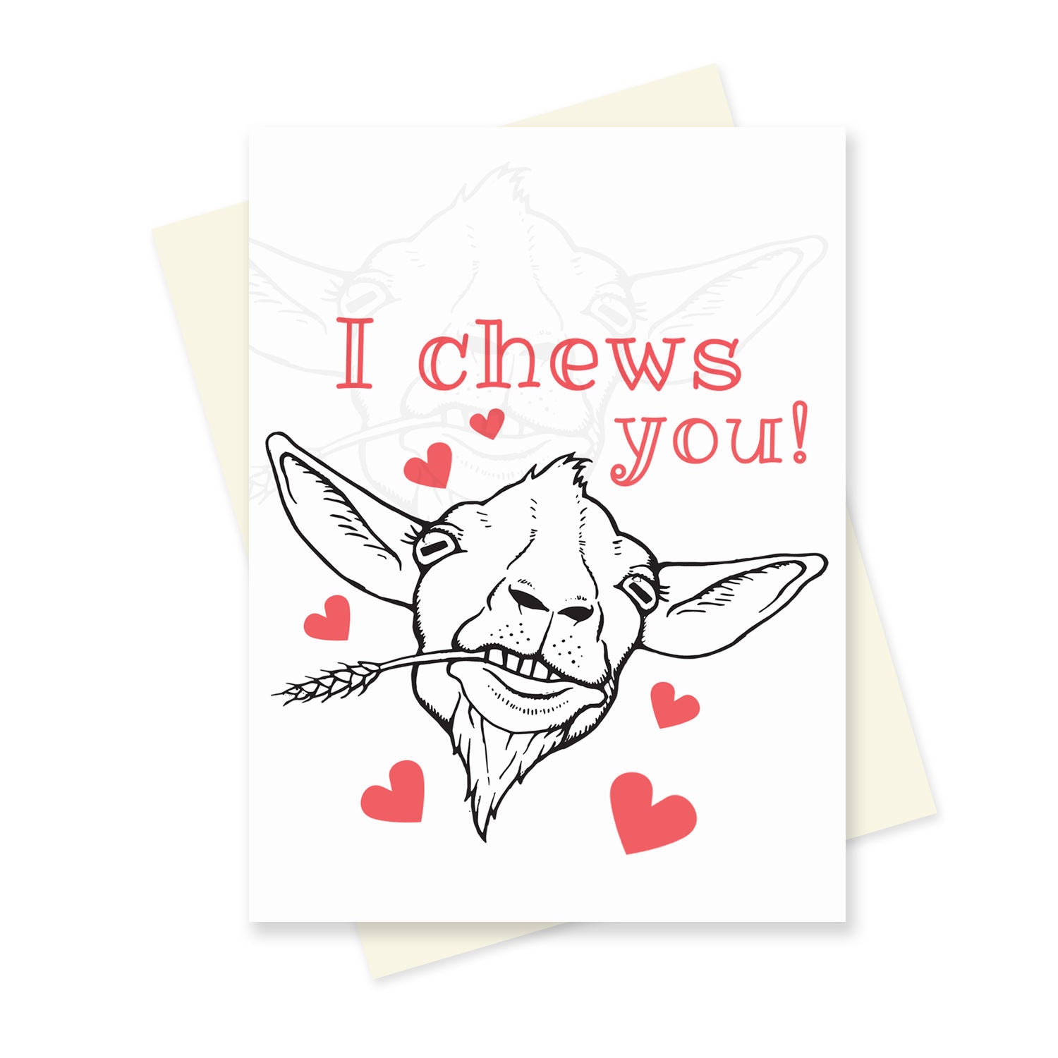 Goat Valentine Card. Funny Valentines Day Card. Geeky - Etsy
