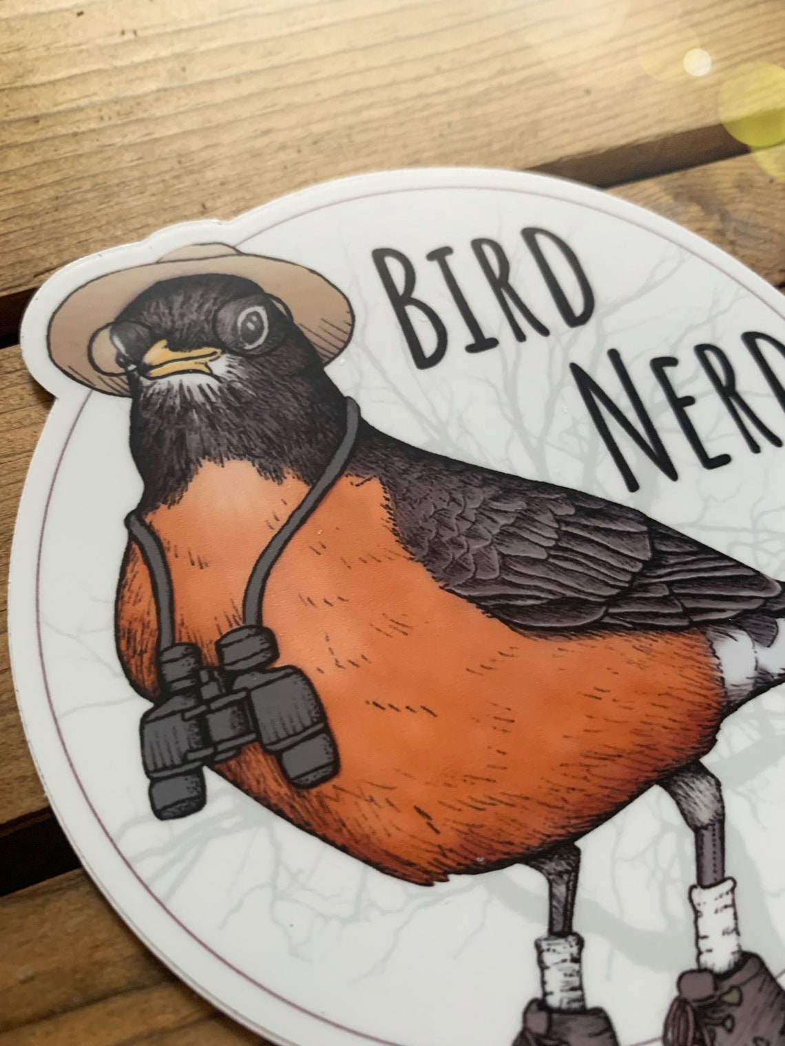 Bird Nerd Vinyl Sticker. Birding Bumper Sticker. Bird Lover - Etsy