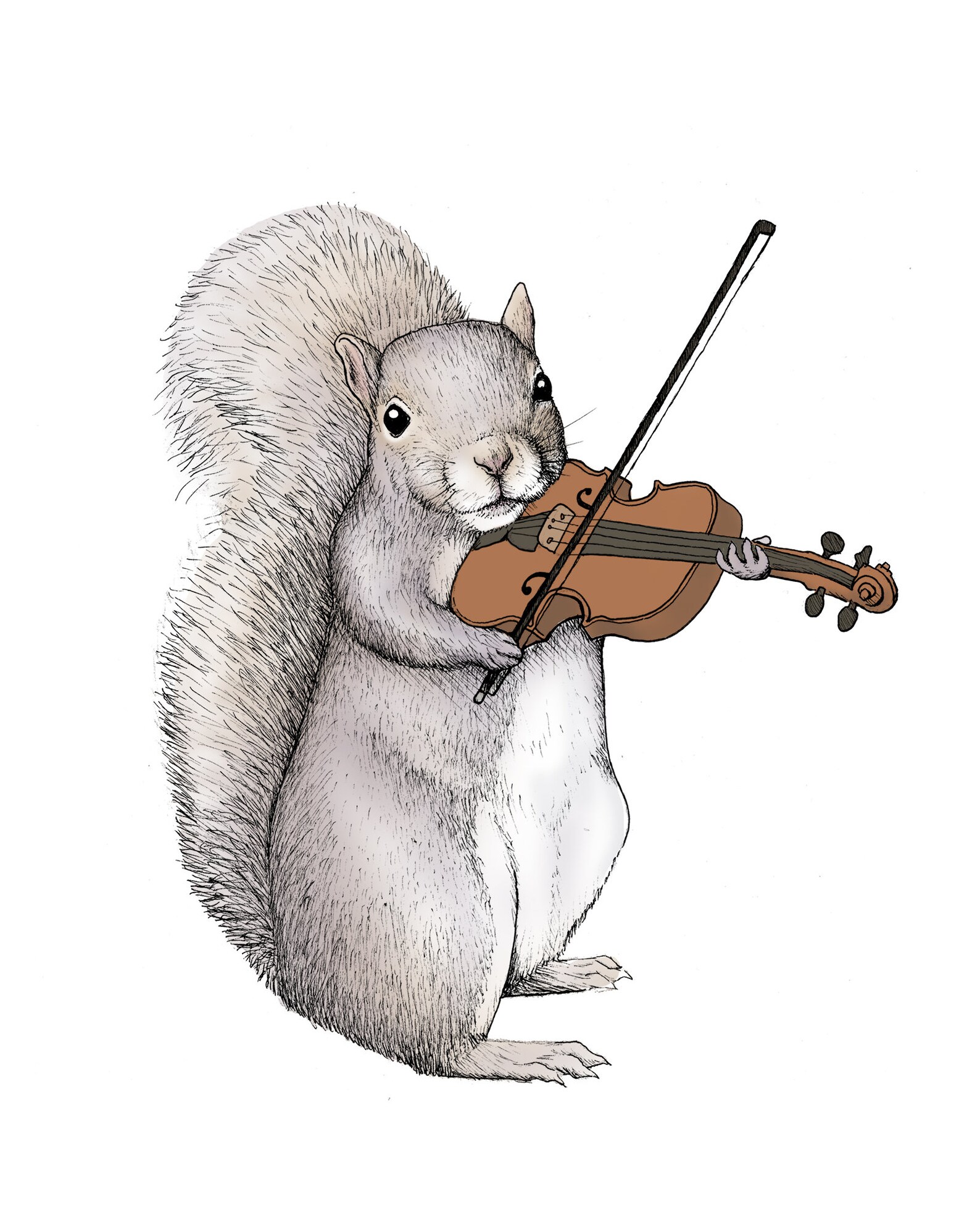 Colorful Bluegrass Art Print Set. Cute Animal Prints. Musical Nursery ...