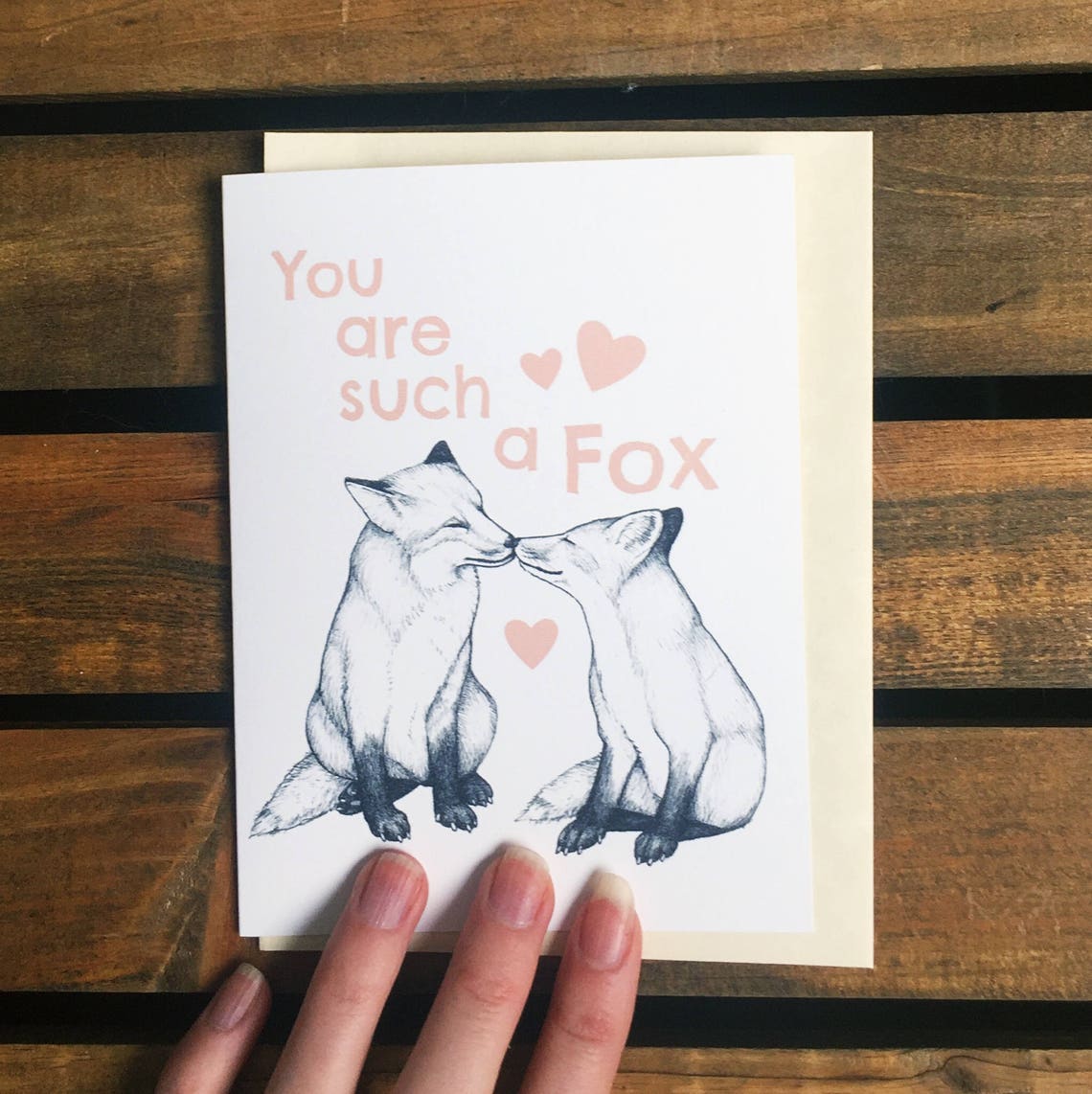 Fox Valentine Card. Foxy Card. Happy Anniversary. Cute Pun - Etsy