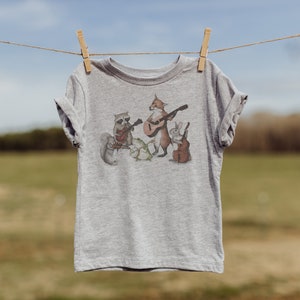 Cute Kids Bluegrass Animal Band T Shirt. Bluegrass Toddler Triblend ...
