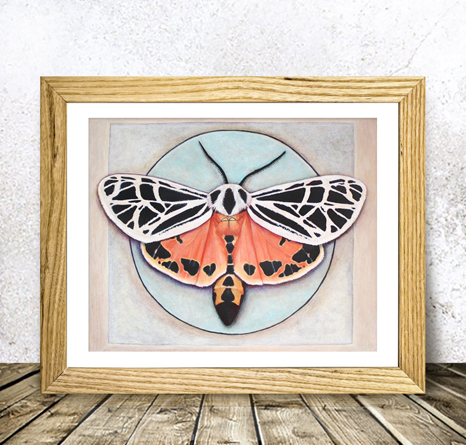 Beautiful Moth Art Print. Butterfly Wall Art. Geometric Print. | Etsy