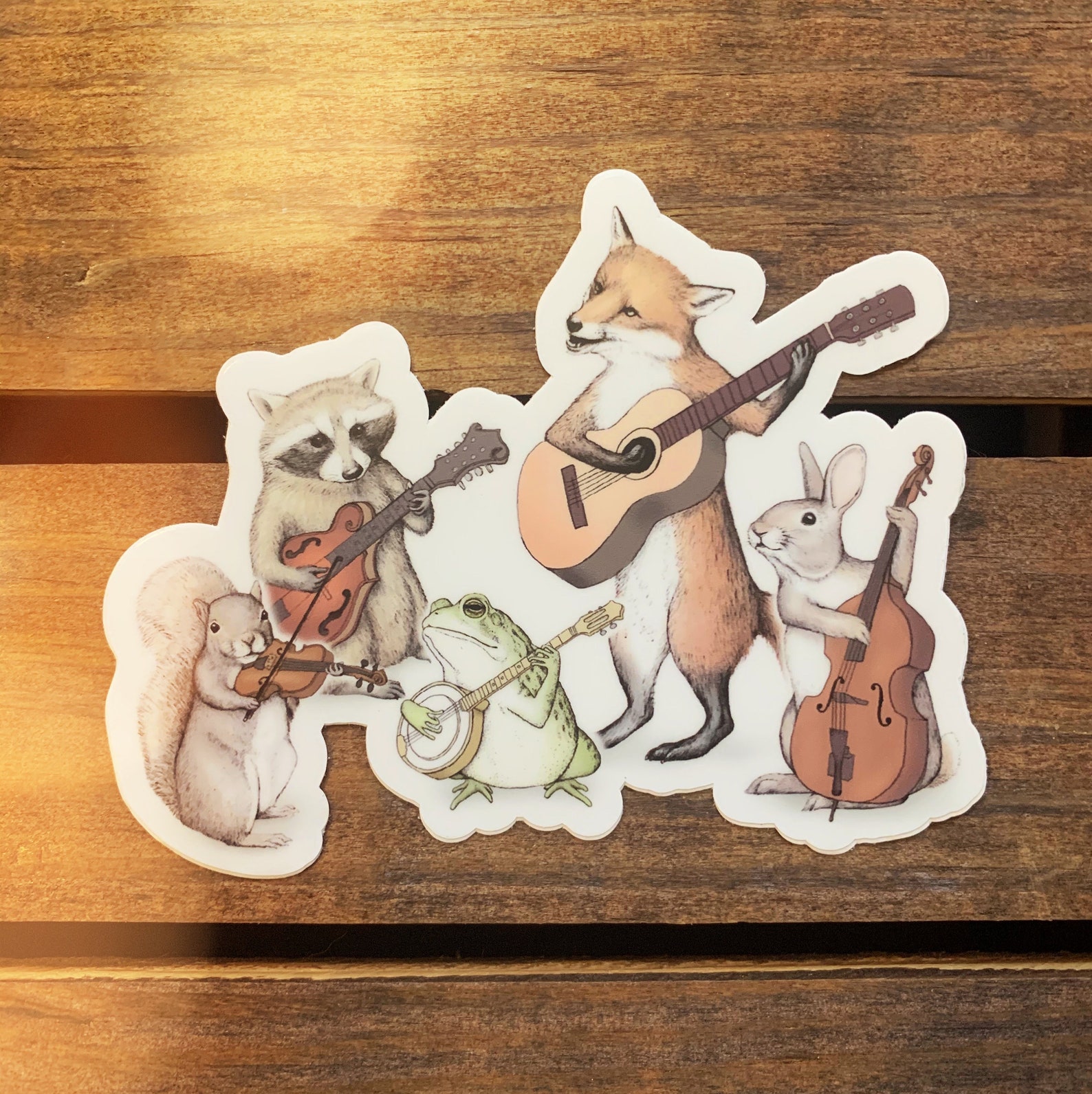 Bluegrass Vinyl Sticker Animal Band Bumper Sticker - Etsy