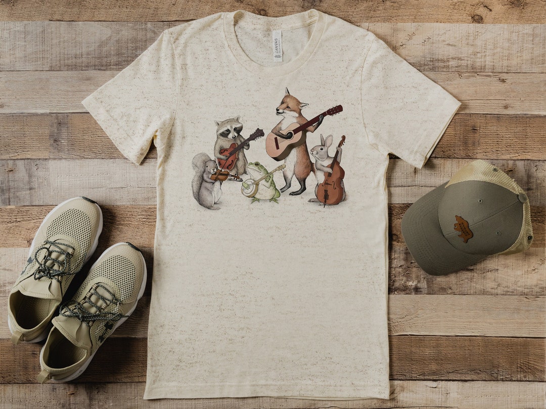 Unisex Bluegrass Animal Band T Shirt. Bluegrass Apparel. Men's / Woman ...