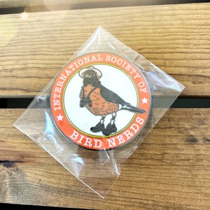 Bird Nerd Enamel Pin. Birding Enamel Brooch. Bird Lover Gift. Funny ...