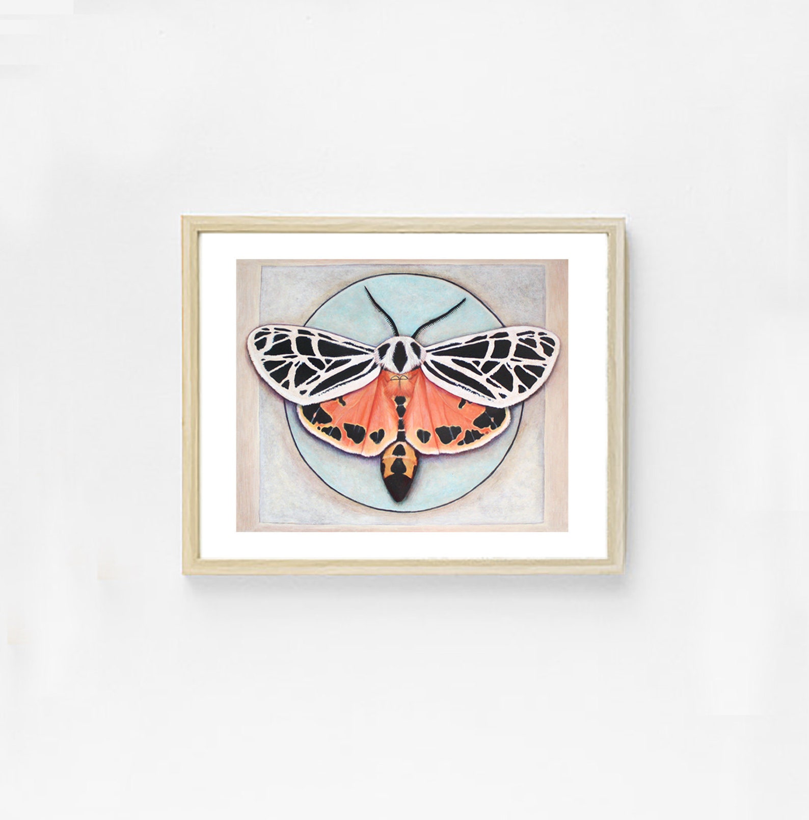 Beautiful Moth Art Print. Butterfly Wall Art. Geometric Print. | Etsy