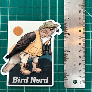 Bird Nerd Vinyl Sticker. Birding Bumper Sticker. Bird Lover Water ...