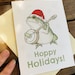 Banjo Toad Christmas Card. Funny Frog Holiday Card. Bluegrass - Etsy