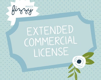 Extended Commercial Use License for 1 Graphic Set Add on for Digital ...