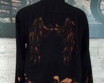 Goth Flannel Shirt - Etsy