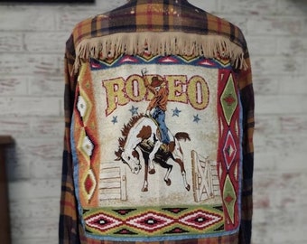 Western Flannel Fabric - Etsy