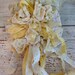 Summer Bee Wreath, Swag, Rag Wreath, Ribbon Wreath, Shabby Chic Floral ...