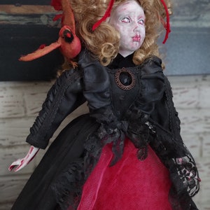 Hand-painted Victorian Zombie Doll, Porcelain Horror Art Doll, 21" - Etsy