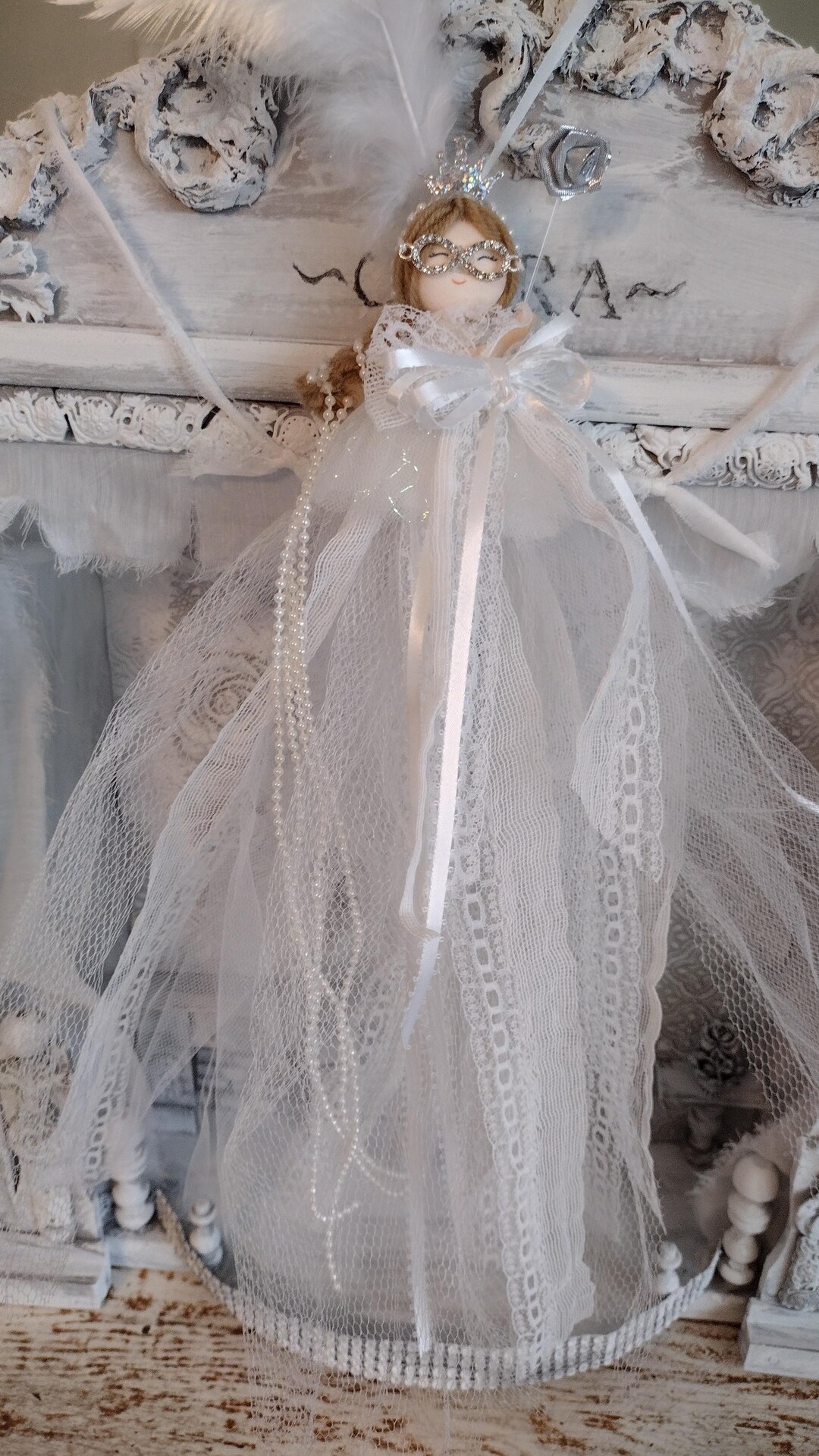 Romantic Rag Princess Hanging Wall Décor, Tulle & Lace Princess With ...