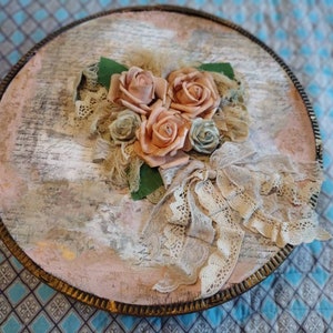 Large Vintage Wooden Cheese Box Upcycle, Shabby Chic, French Country ...