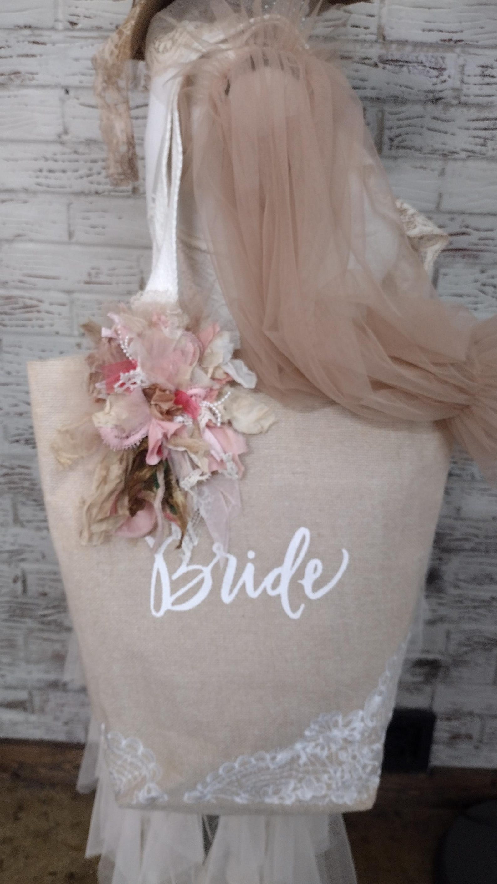 Romantic Rag Brooch, Bridal or Mother's Day Corsage, Hat Embellishment ...