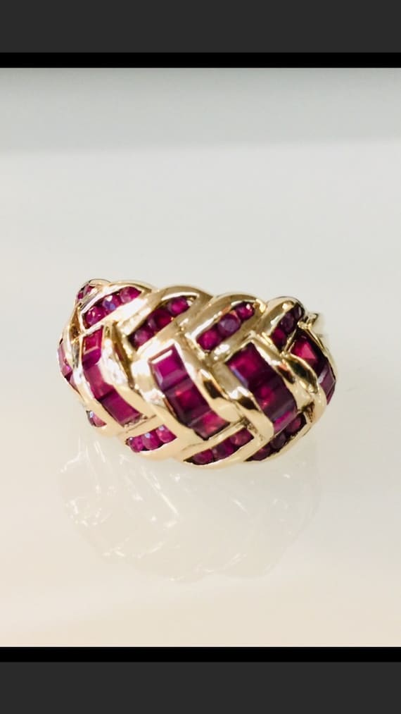 Vintage wide band ruby - Gem