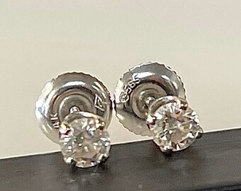Diamond Post Earrings | Etsy