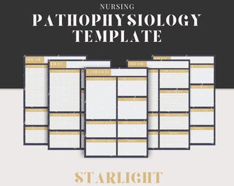 Pathophysiology Template, Disease Template, Nursing Template, Flash ...