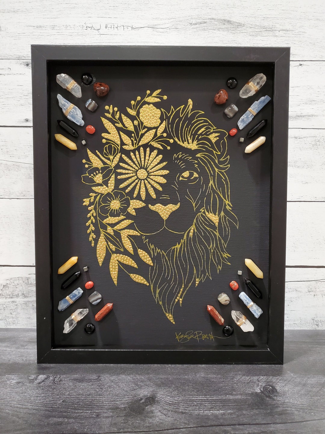 Lion Crystal Grid - "personal Power" - Etsy