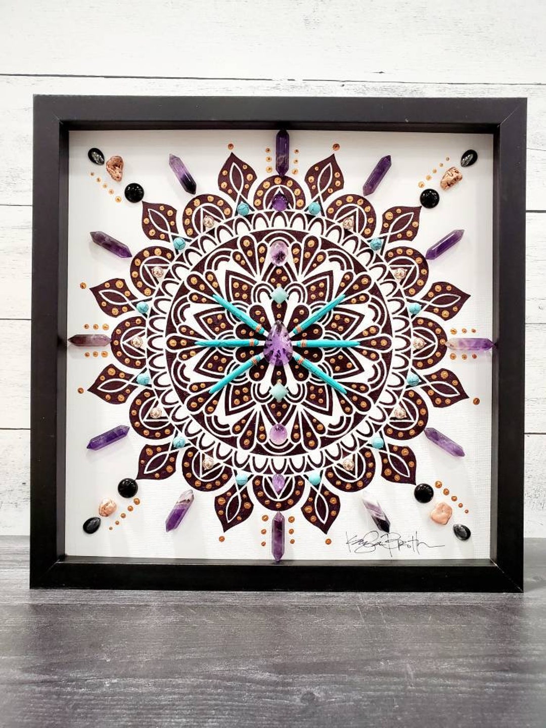 Mandala Crystal Grid - "harmony" - Etsy