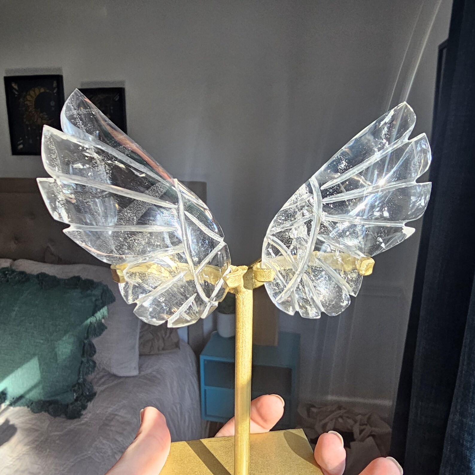 Clear Quartz Angel Wings - Upward-facing - Ultra Clear, Rare, Hand ...