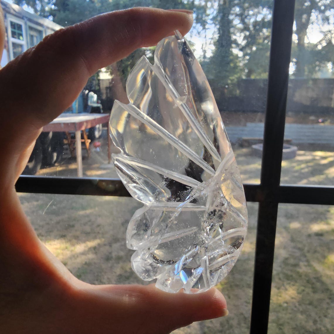 Clear Quartz Angel Wings - Upward-facing - Ultra Clear, Rare, Hand ...