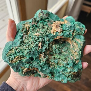 Self Standing Malachite Specimen - Large, Natural and Polished Crystal ...