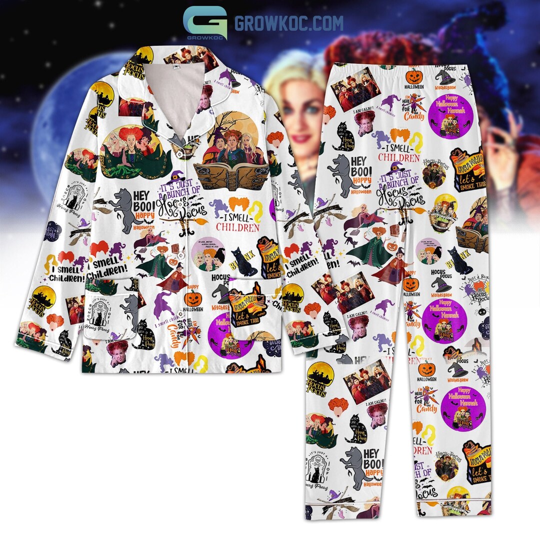 Hocus Pocus It's Just A Bunch Happy Halloween Pajamas Set - Etsy