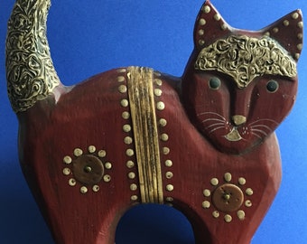 Cat folk art | Etsy