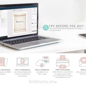 Scroll Themed Printable Table Numbers / Names / Chapters 5x7 Inch & A5 ...