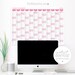 2024 PRINTABLE Pink Calendar Digital PDF Instant Download 2024 Yearly ...