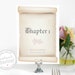 Scroll Themed Printable Table Numbers / Names / Chapters 5x7 Inch & A5 ...