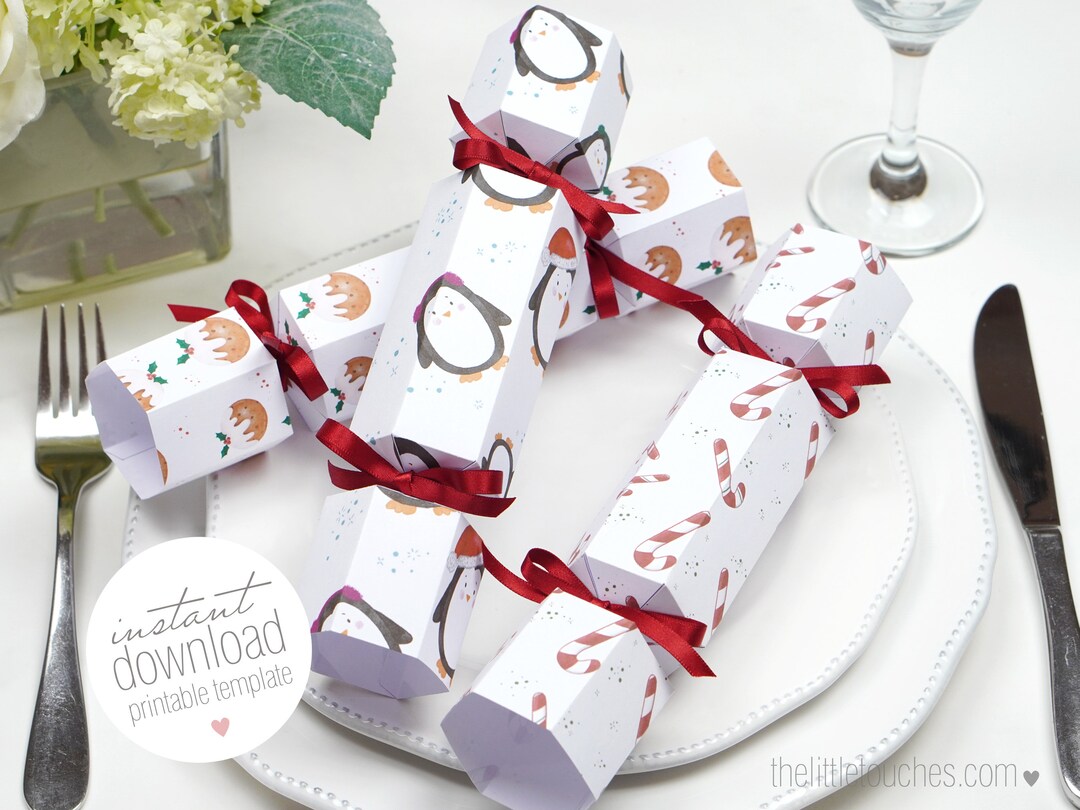 DIY Printable Christmas Cracker PDF Templates - 3 Different Designs ...