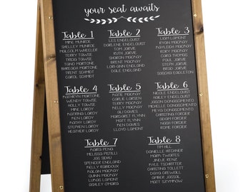 Chalkboard seating chart | Etsy