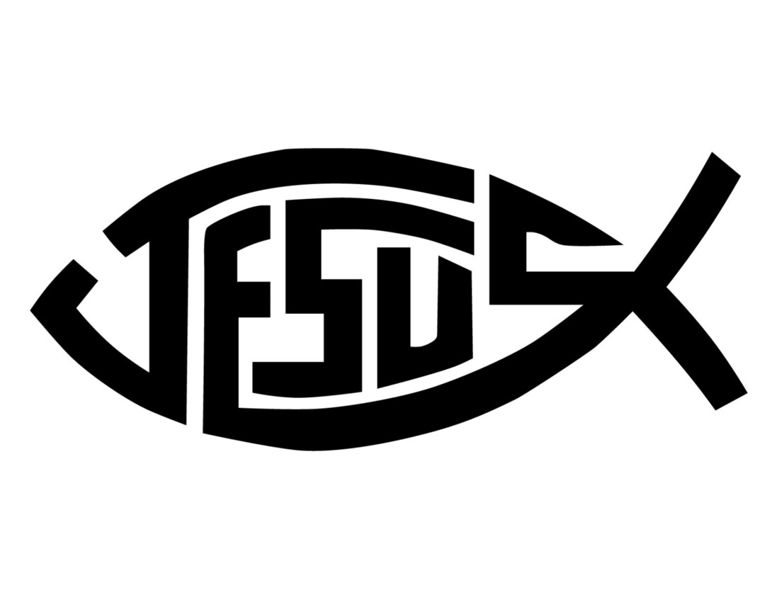Jesus Fish Decal Jesus Fish Bumper Sticker Christian Fish - Etsy