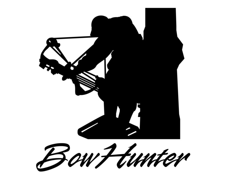 Bow Hunter Vinyl Decal Deer Bow Hunting Sticker Bowhunter | Etsy
