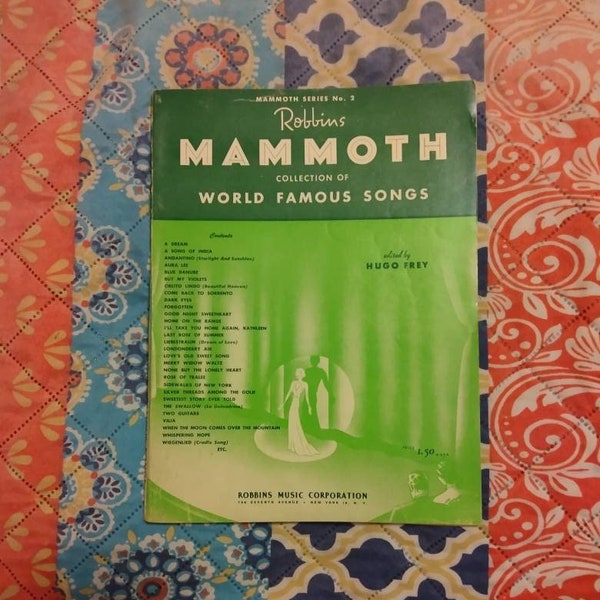 Vintage Song Book - Etsy