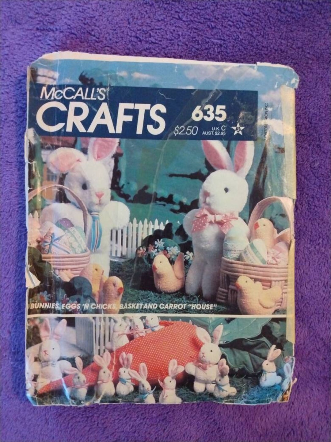Mccall's Craft Sewing Pattern Plush Rabbit Eggs Chicks - Etsy