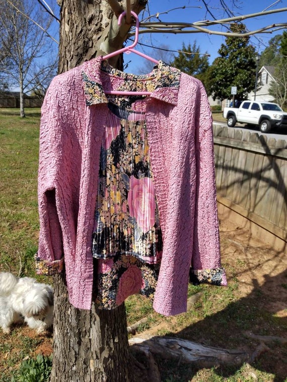 Tank Top Reversible Blouse Over Shirt - XL 2XL Top - Gem