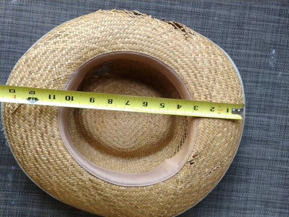 Old Distressed Straw Hat Ready to Upcycle - Gem