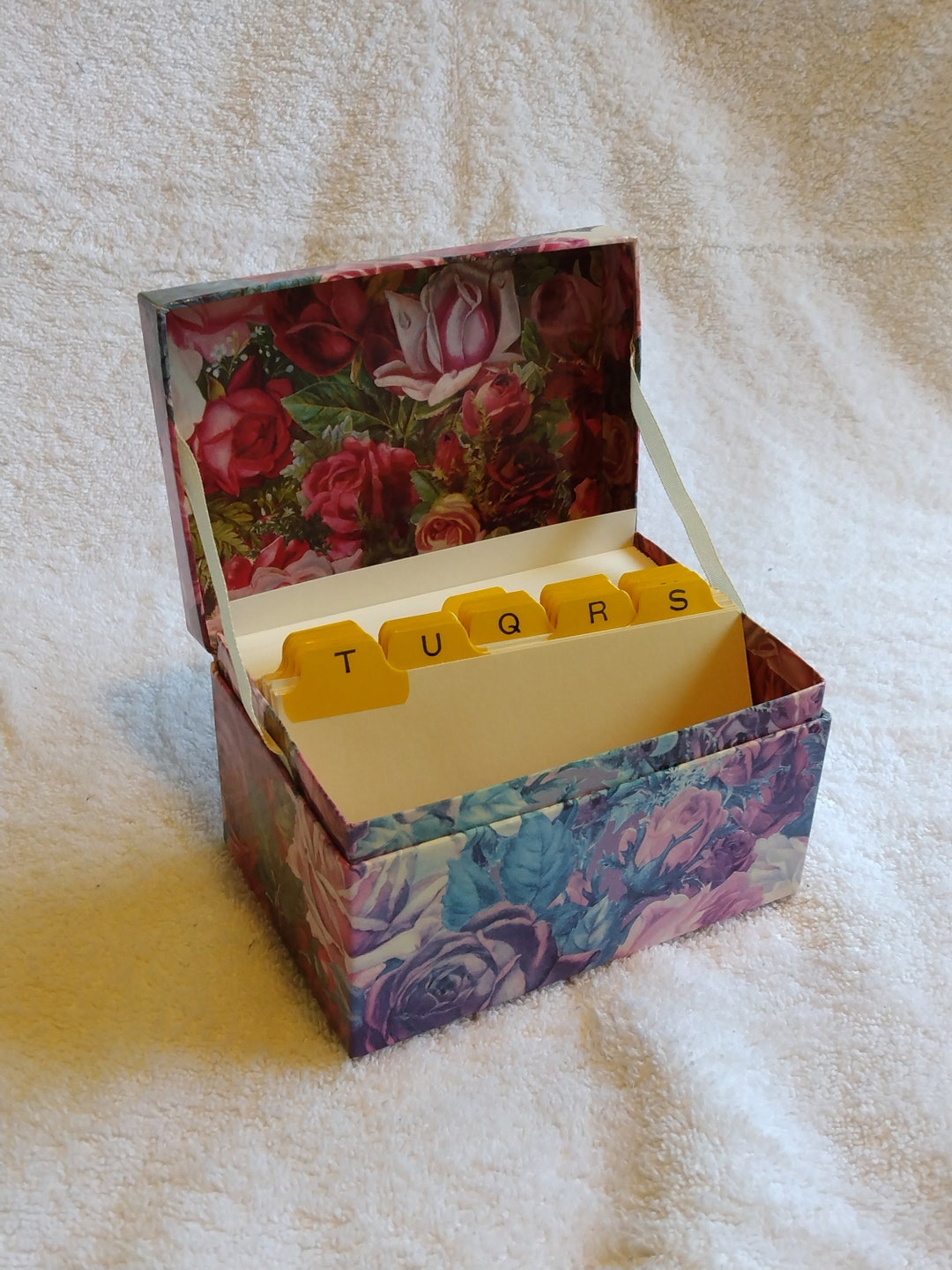 Vintage File Card Box for Recipes Addresses or Other - Etsy