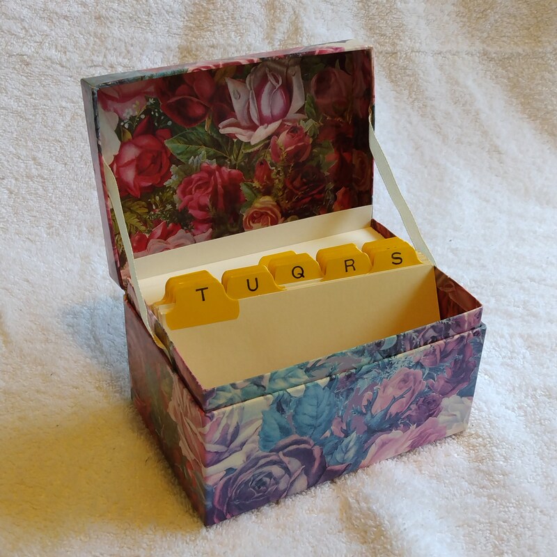 Address File Box - Etsy