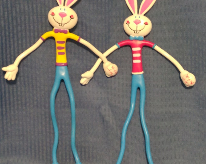 Gumby Style Bunny Posable Tall Rabbit - Etsy