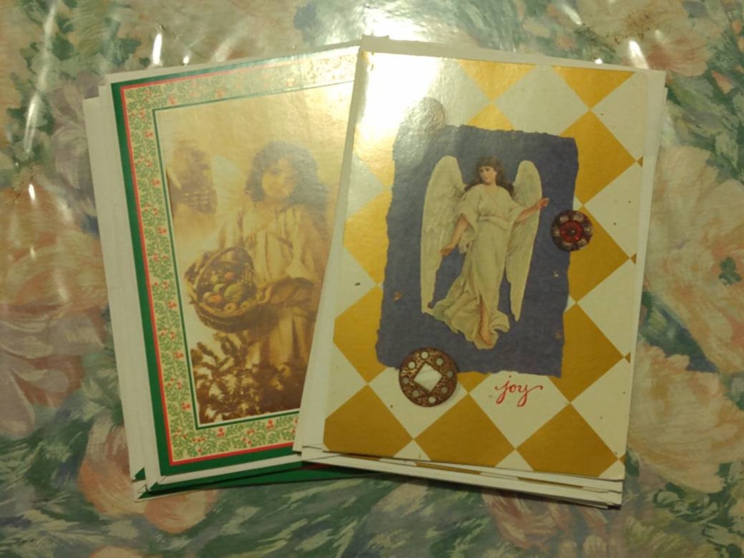 Vintage Angel Cards With Envelopes - Paper Magic Company - Etsy